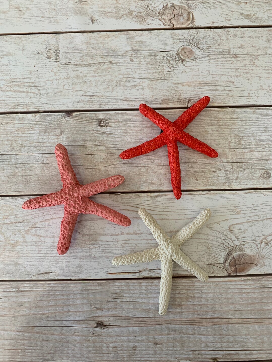 2 Valentine’s Clay Finger Starfish, Starfish Sculptures, Starfish ...