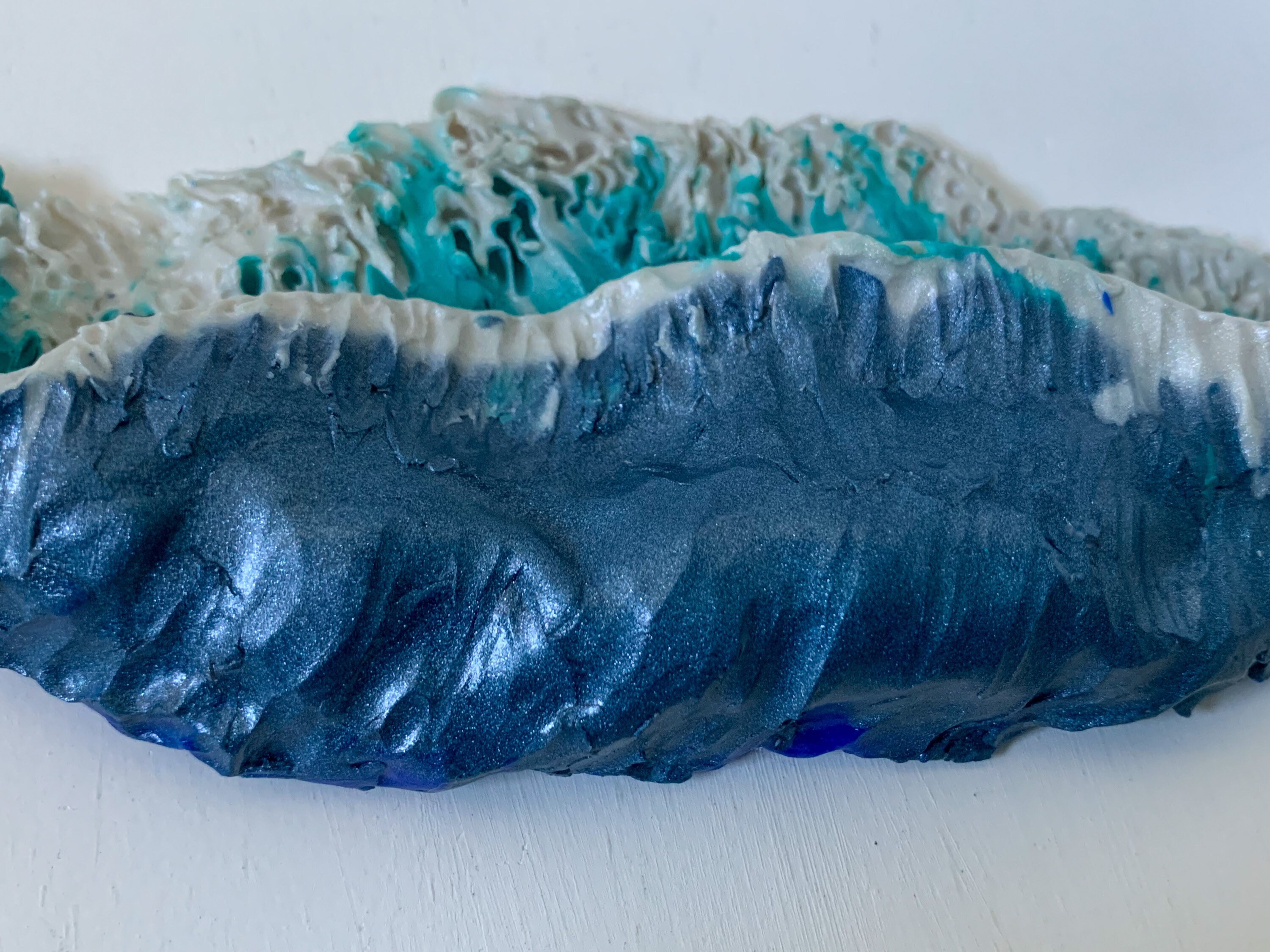 Ocean Wave Polymer Clay Sculpture for Home Decor Wave - Etsy