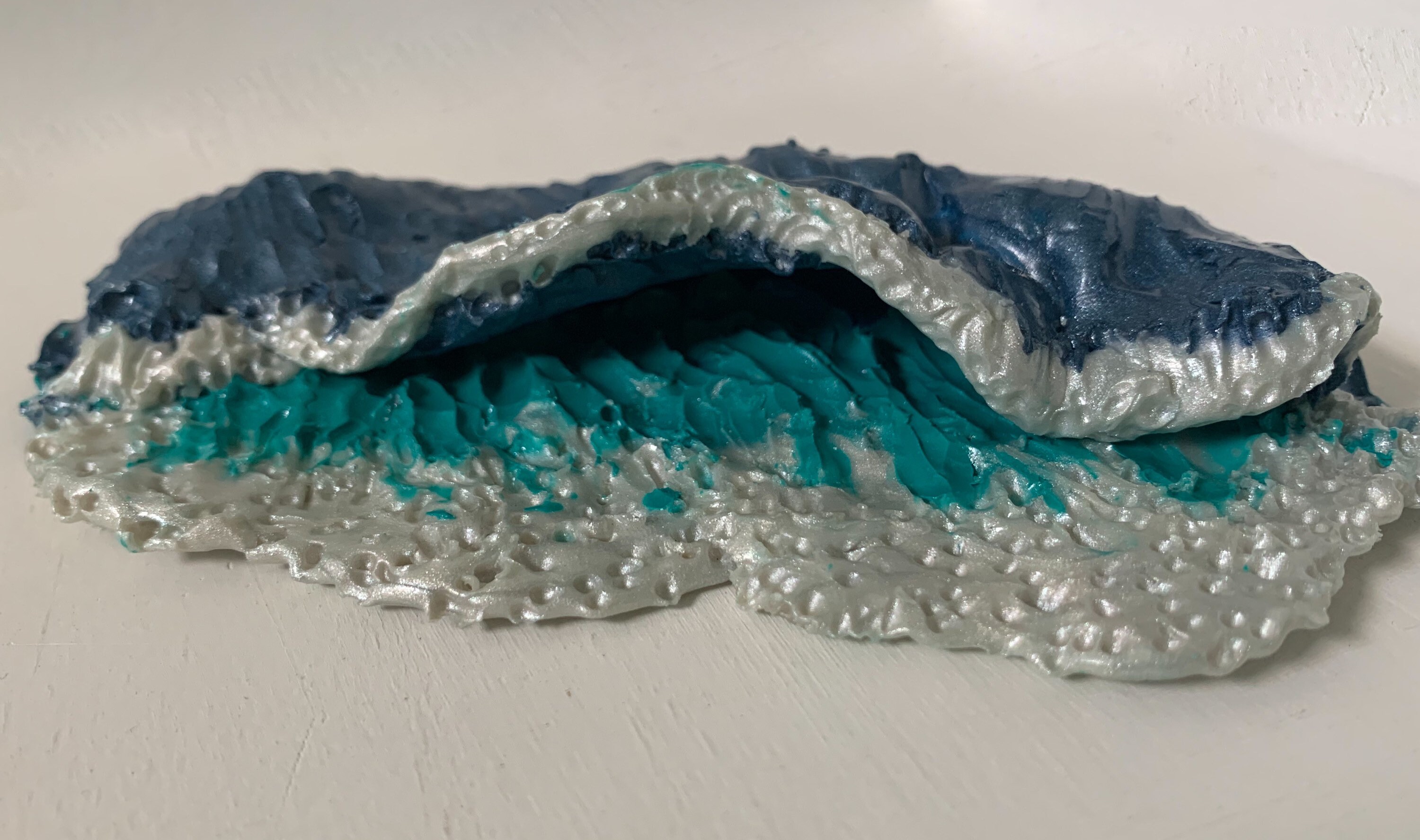 Ocean Wave Polymer Clay Sculpture for Home Decor Wave - Etsy