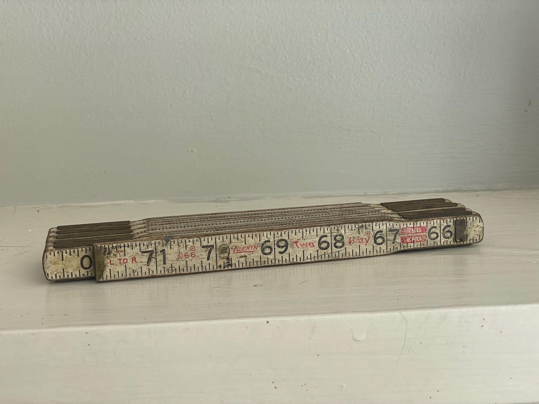 Vintage Lufkin Folding Yardstick Ruler - Etsy