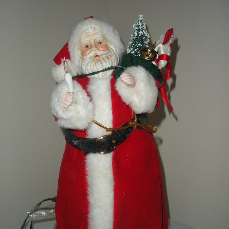 Santa Tree Topper - Etsy