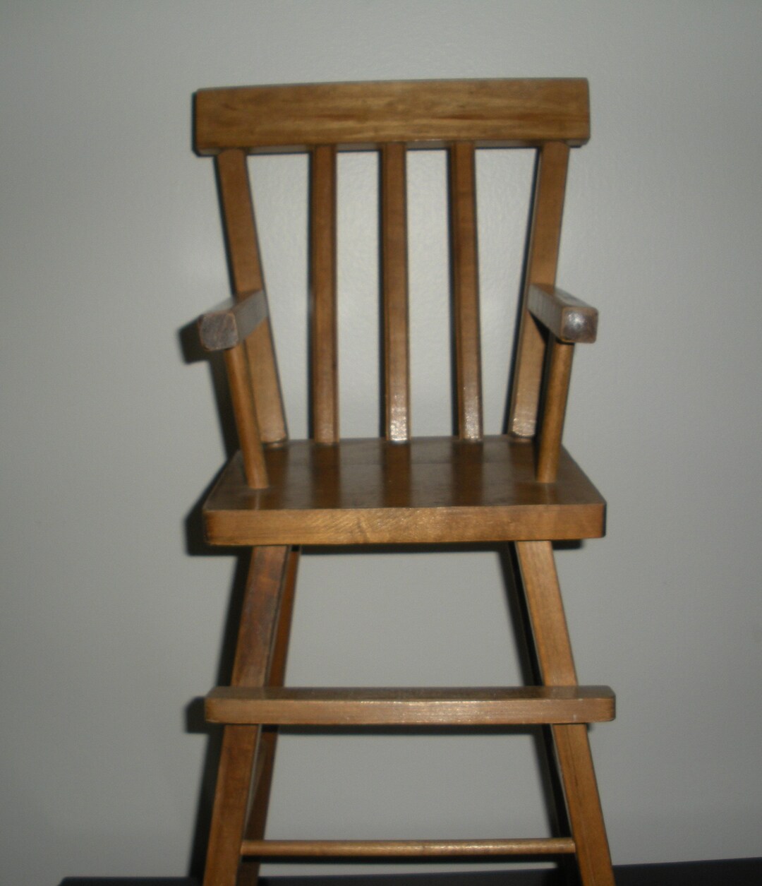 Vintage Large Doll High Chair Sample Furniture Wooden Chair Doll House ...
