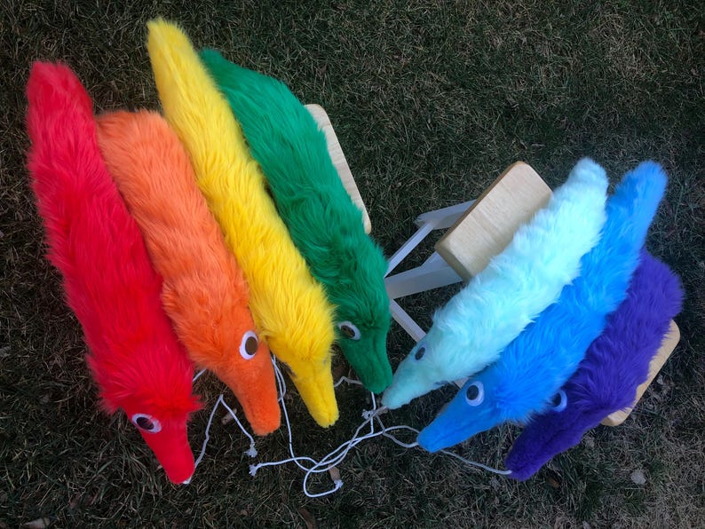 Worm on String Plushie and Fursuit Prop - Etsy