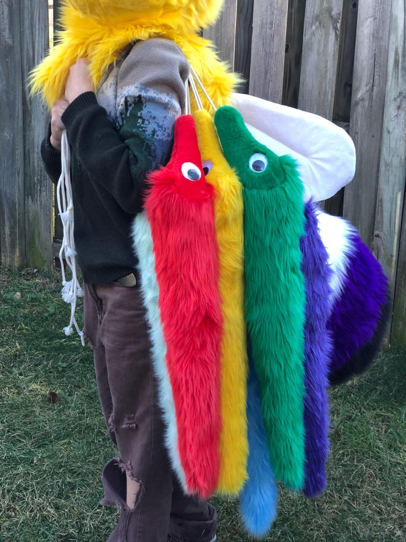 Worm on String Plushie and Fursuit Prop - Etsy