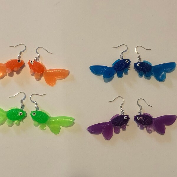 Fish Earrings - Etsy