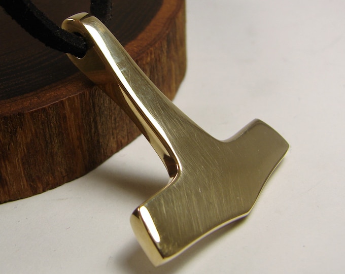 Ödeshög Mjolnir / Thor's Hammer Pendant in Red Bronze - Etsy UK