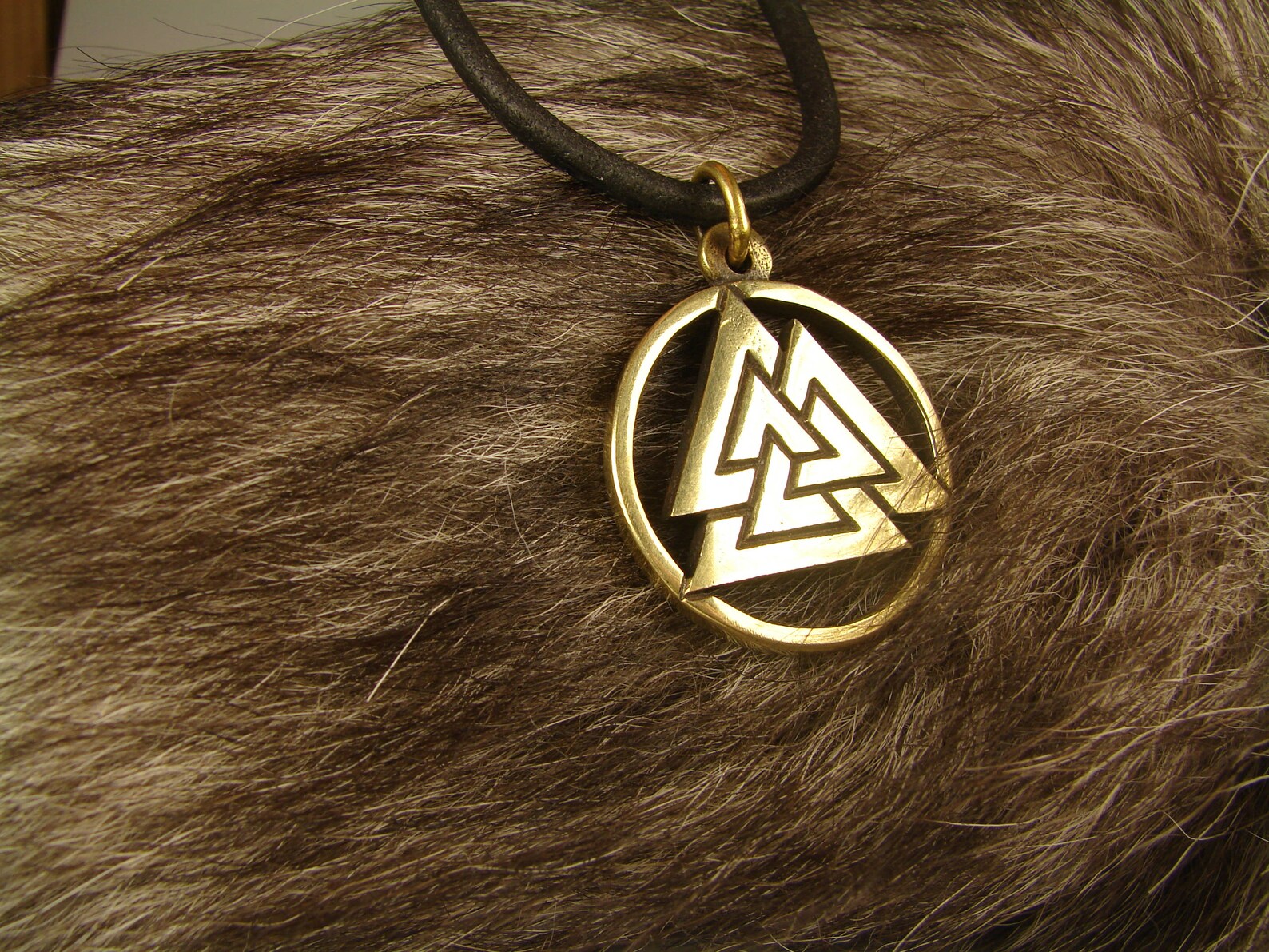 Valknut Bronze Pendant Viking Jewelry Norse Scandinavian | Etsy