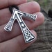 Tyr Rune Pendant Silver Viking Amulet Tiwaz Rune Pendant - Etsy