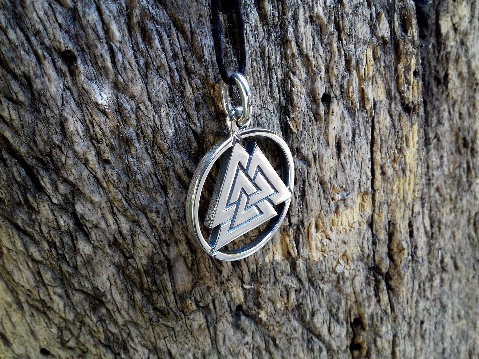 Valknut Silver Pendant, Asatru, Viking Jewelry, Norse Necklace ...