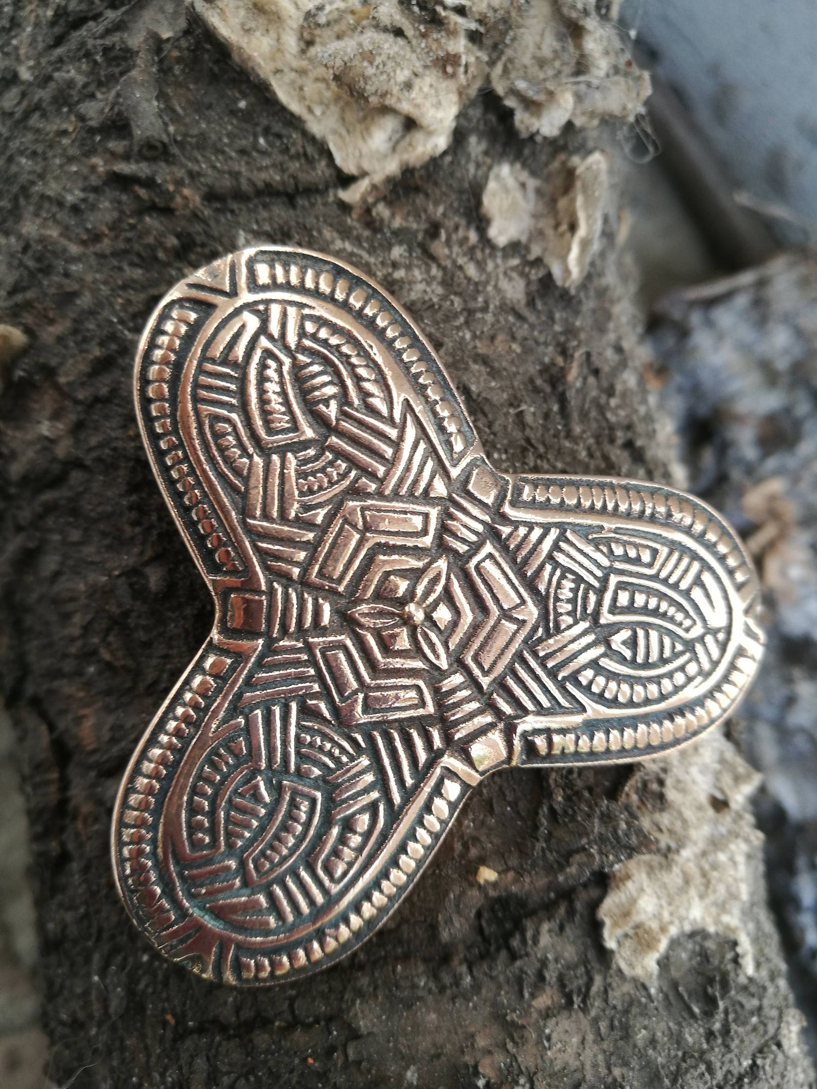 Viking Brooch, Trefoil Brooch, Fibula Viking, Viking Jewelry, Viking ...