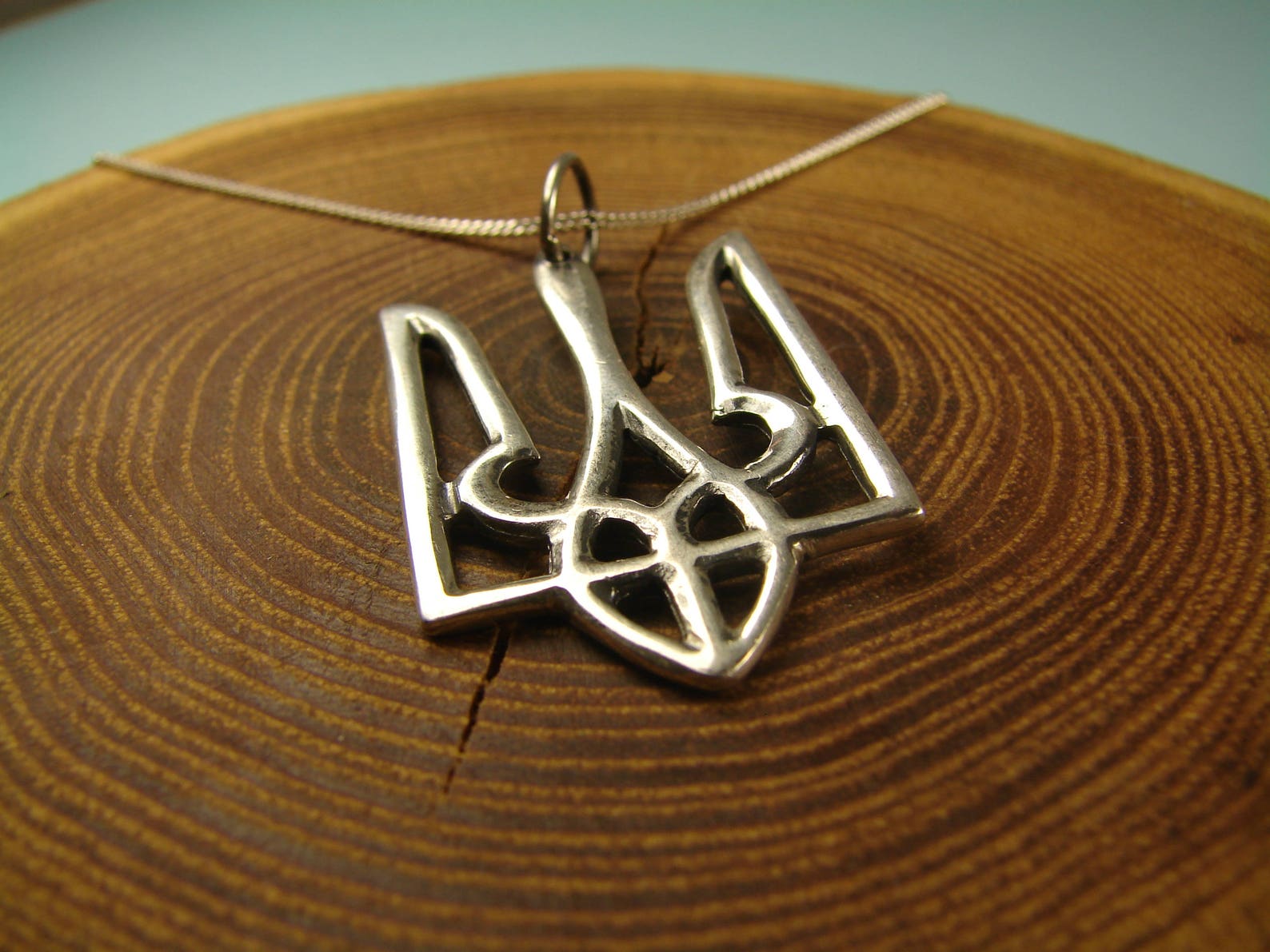 Ukraine Symbol Trident Necklace, Ukraine Style Jewelry, Tryzub ...