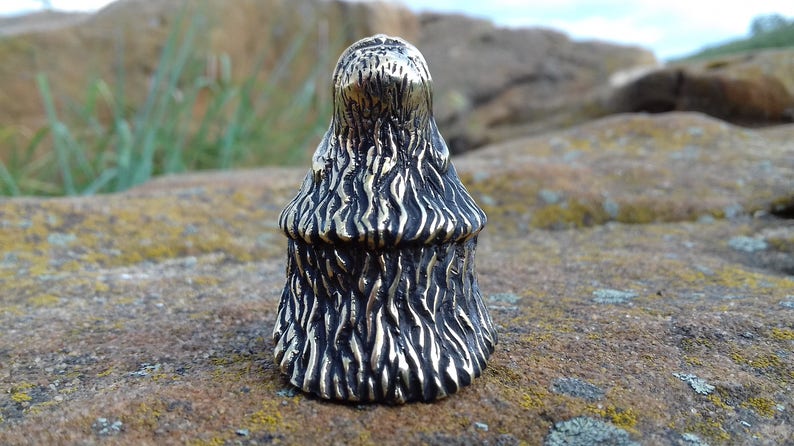 Knife Pommel Wolf Head Wild Dog Guard Bolster Pommel Custom - Etsy