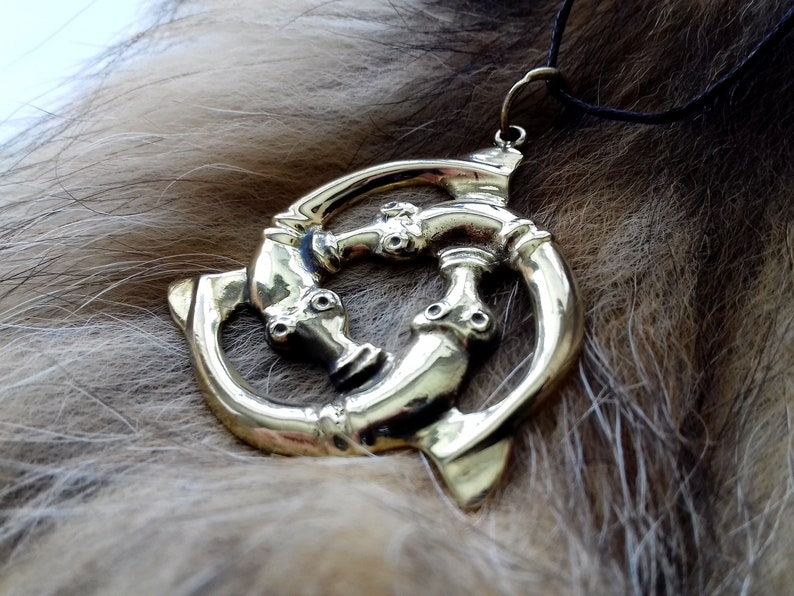 Bronze Fish Necklace Scythian Replica Fantasy Pendant - Etsy