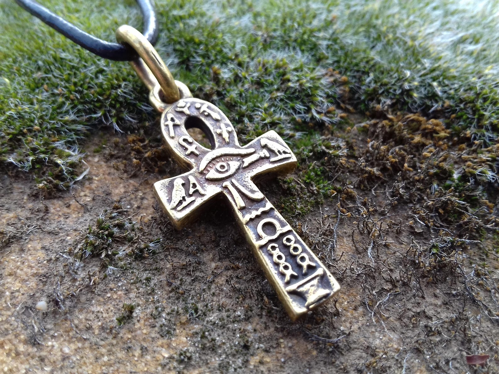 Anhk Necklace, Bronze Ankh Pendant, Egypt Jewelry, Key of Life, Ankh ...
