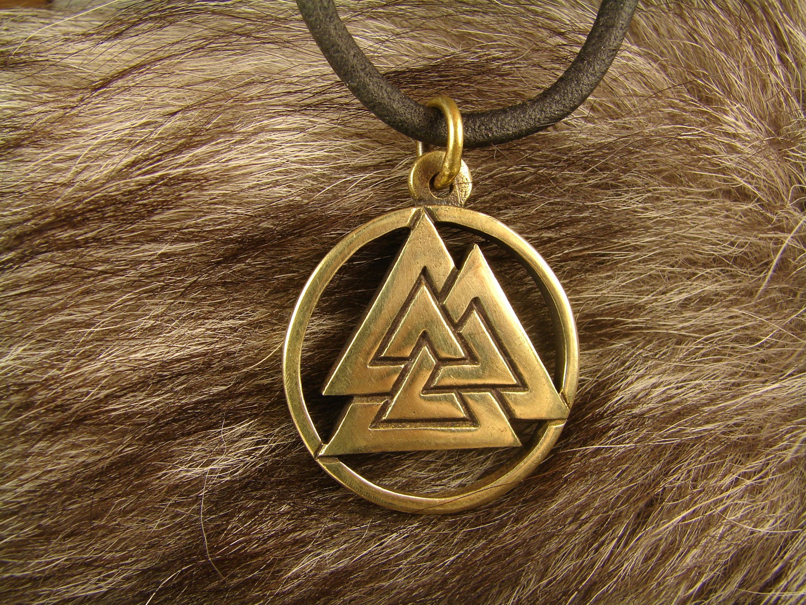 Valknut Bronze Pendant Viking Jewelry Norse Scandinavian | Etsy