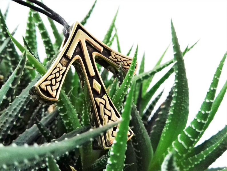 Tyr Rune Pendant Teiwaz Bronze Viking Jewelry Tiwaz Rune | Etsy