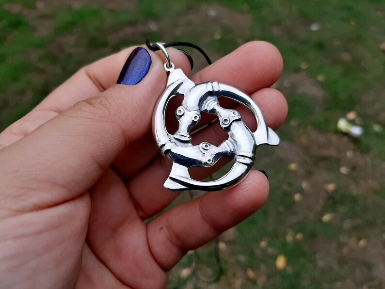 Silver Fish Necklace, Scythian Museum Replica, Fantasy Pendant, Ancient ...