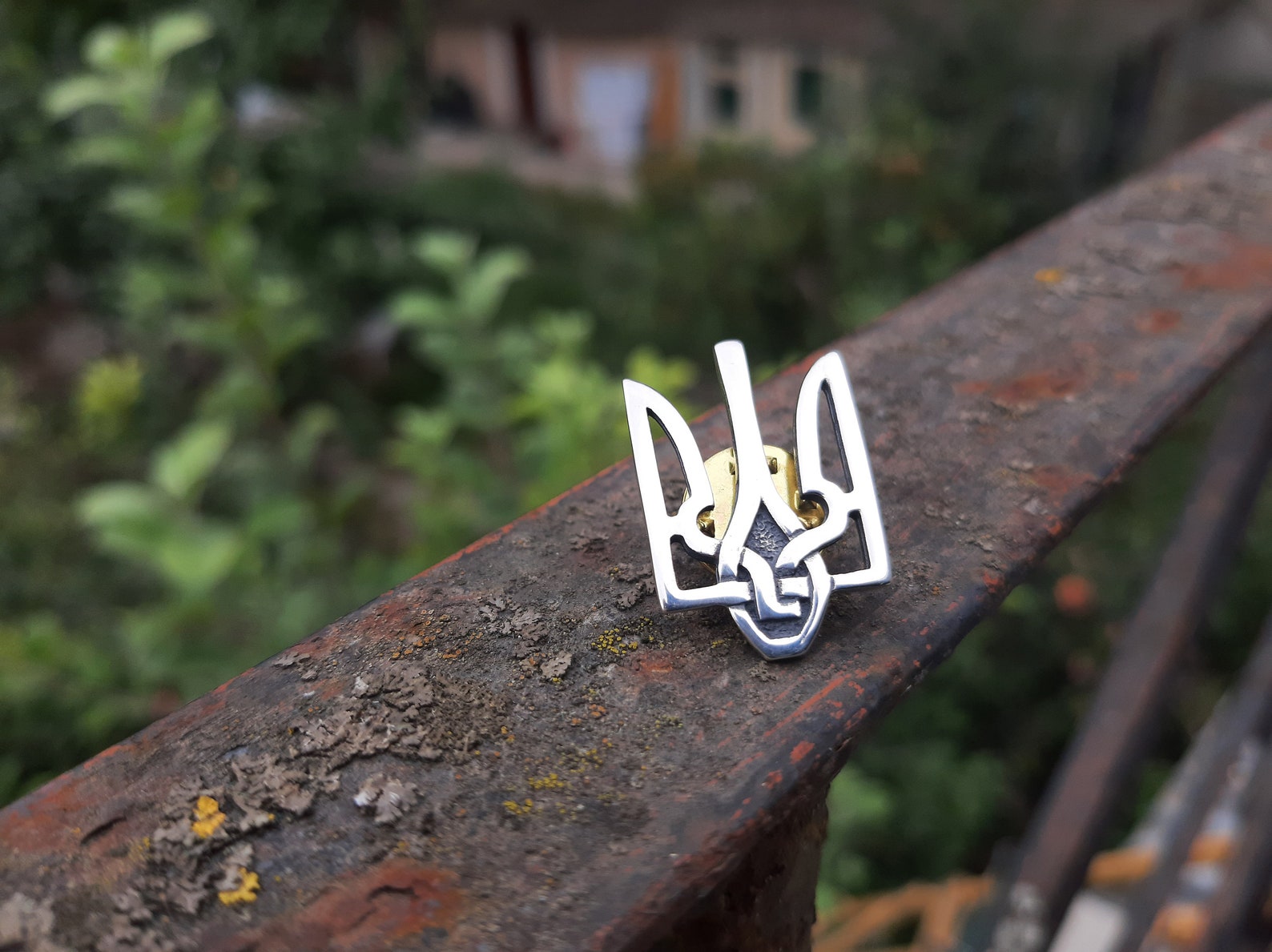 Silver Ukraine Pin Ukraine Symbol Trident Ukraine Jewelry - Etsy