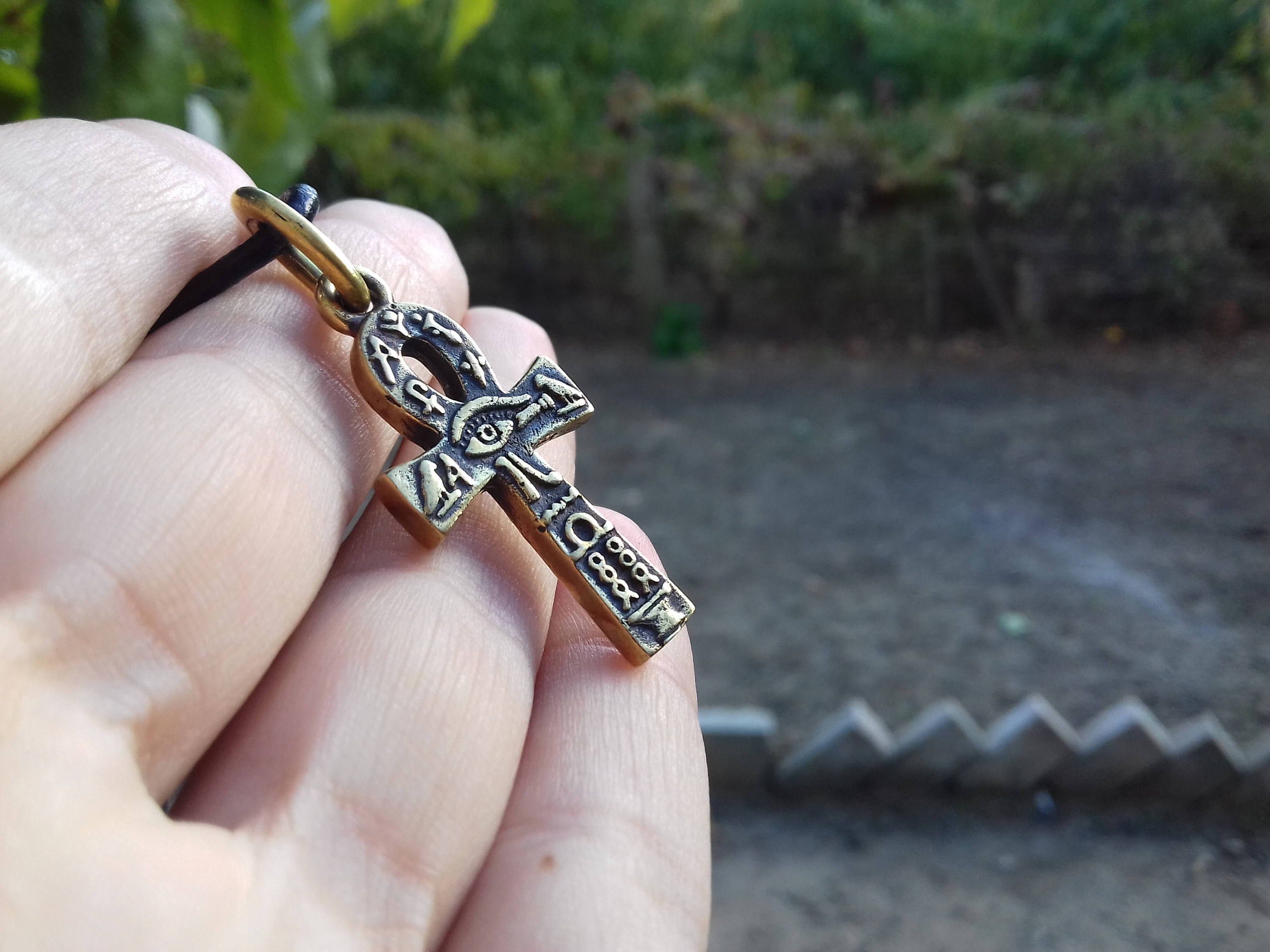 Anhk necklace Bronze Ankh Pendant Egypt Jewelry Key of | Etsy
