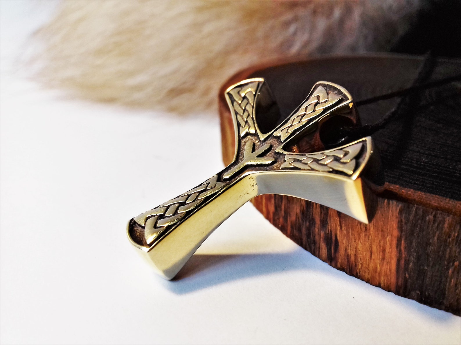 Algiz rune necklace Viking jewelry Occult jewelry Celtic | Etsy