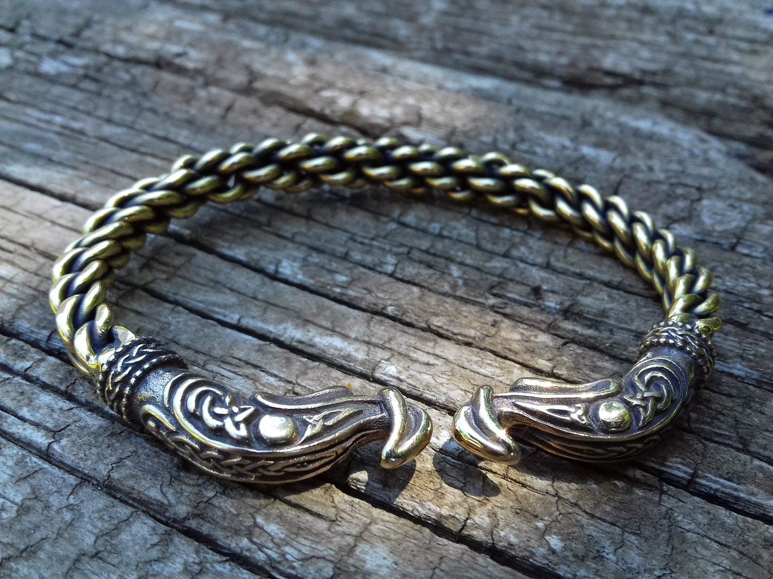 Bronze Viking Bracelet Celtic Viking Jewelry Ragnar Lothbrok - Etsy