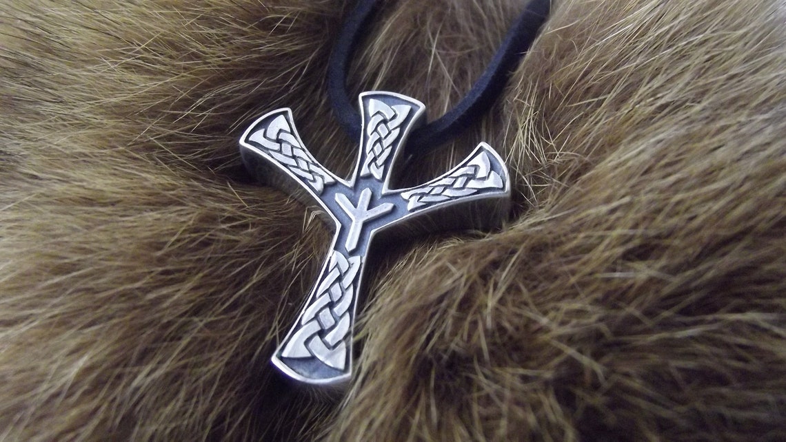 Algiz Rune Pendant Silver Viking Jewelry Celtic Jewelry | Etsy