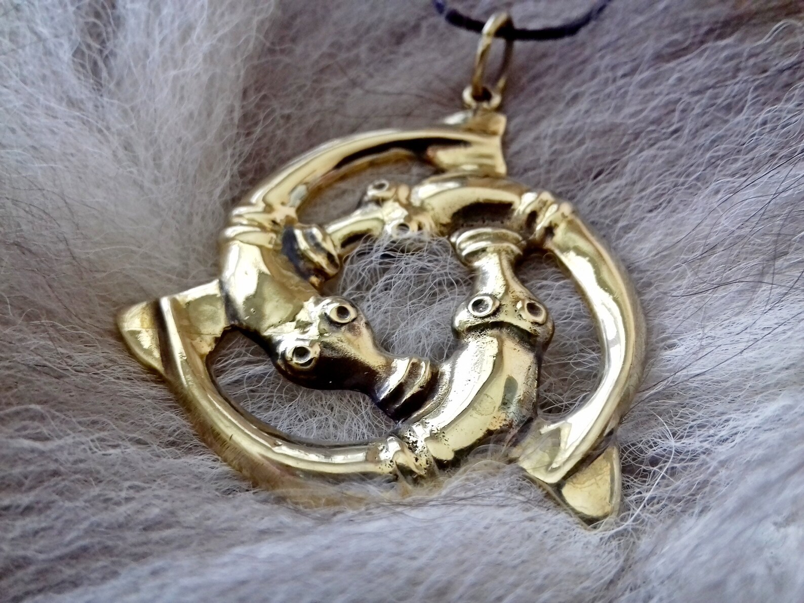 Bronze Fish Necklace, Scythian Replica, Fantasy Pendant, Ancient ...