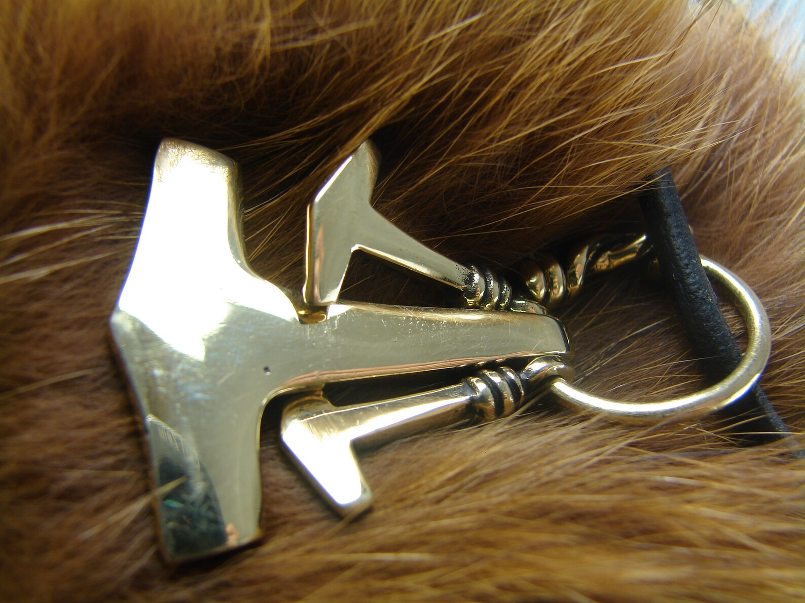 Mjolnir Bronze Thor's Hammer Viking Amulet Necklace - Etsy