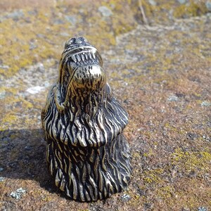 Knife Pommel Wolf Head, Wild Dog Guard Bolster Pommel, Custom Knife ...