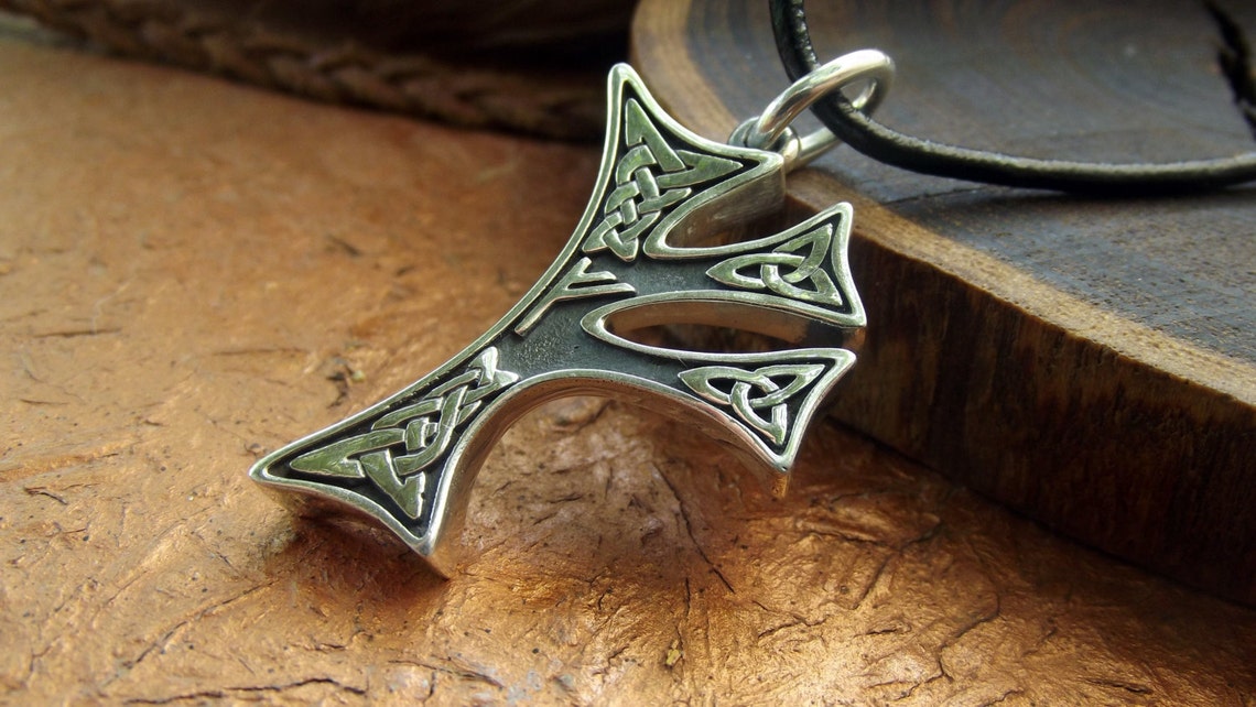 Rune Pendant Fehu Amulet Nordic Viking jewelry | Etsy