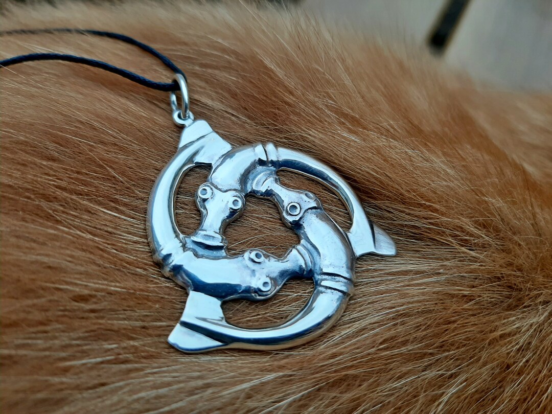 Silver Fish Necklace, Scythian Museum Replica, Fantasy Pendant, Ancient ...