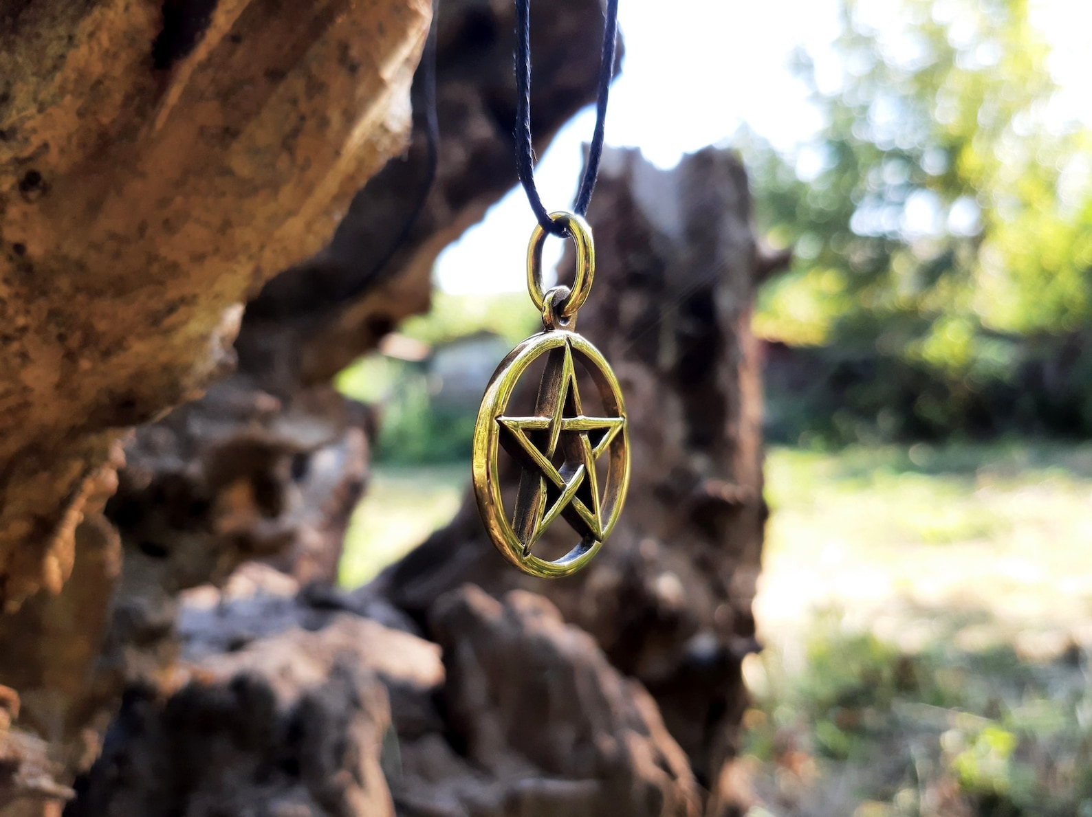 Pentagram Pendant, Wiccan Jewelry, Witchcraft Necklace, Pagan Talisman ...