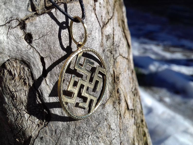 Fern Flower Pendant Perun Necklace Jewelry Pagan Amulet | Etsy