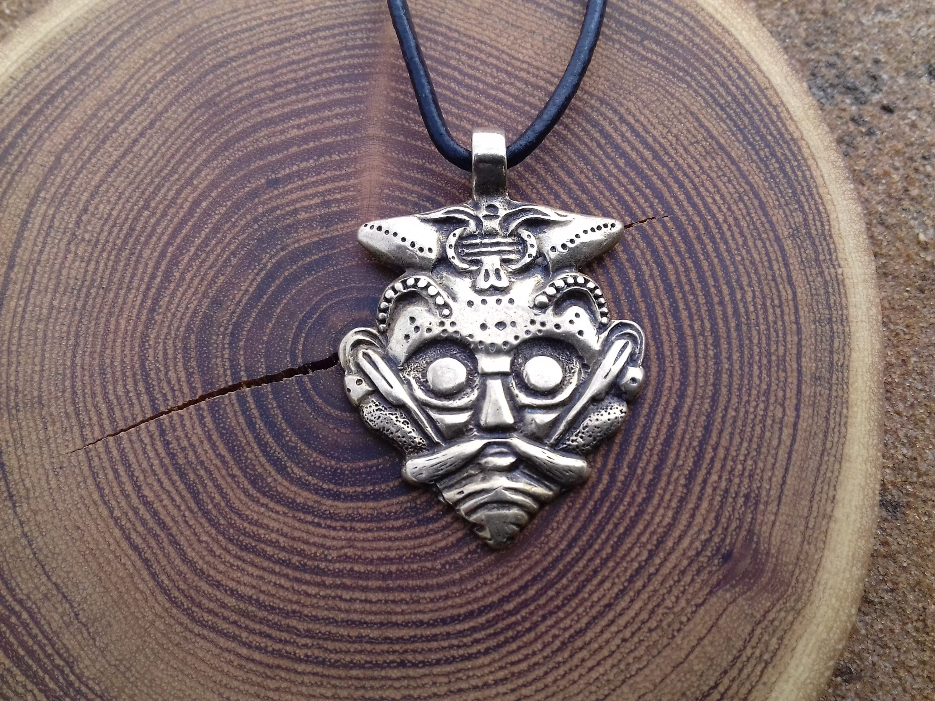 Mask of Odin Mask of Loki Loki pendant Scandinavian amulet | Etsy