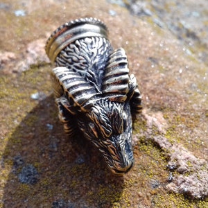 Knife Pommel Ram Head, Goat Bolster for Skewers, Guard Bolster Pommel ...