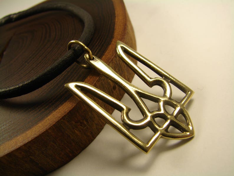 Ukraine Symbol Trident Necklace, Ukraine Style Jewelry, Tryzub ...
