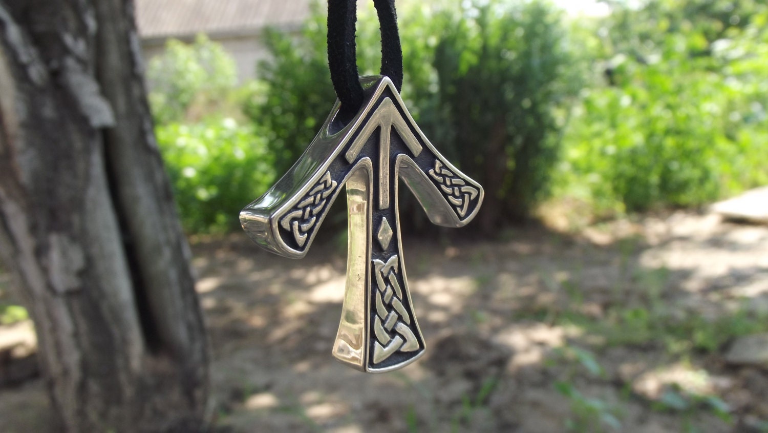 Tyr Rune Anhänger Silber Wikinger Amulett Tiwaz Runen - Etsy.de