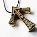 Tyr Rune Pendant, Teiwaz Bronze, Viking Jewelry, Tiwaz Rune Pendant ...