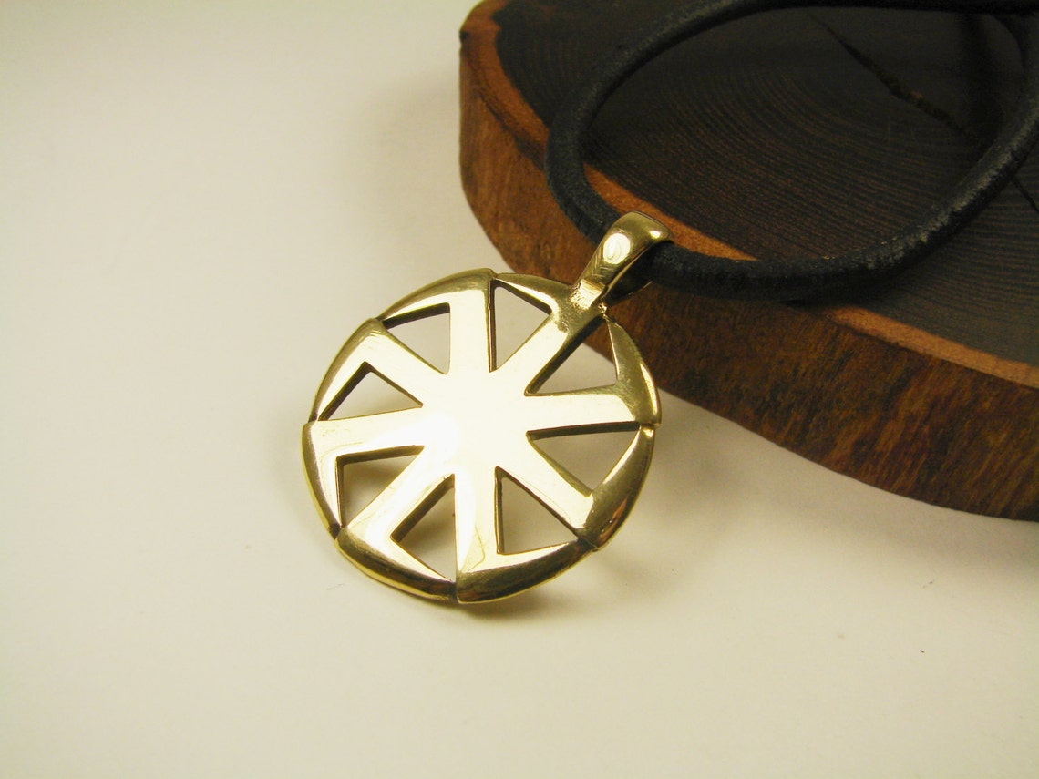 Kolovrat Slavic Symbol Pendant Pagan Jewelry Kolovrat | Etsy