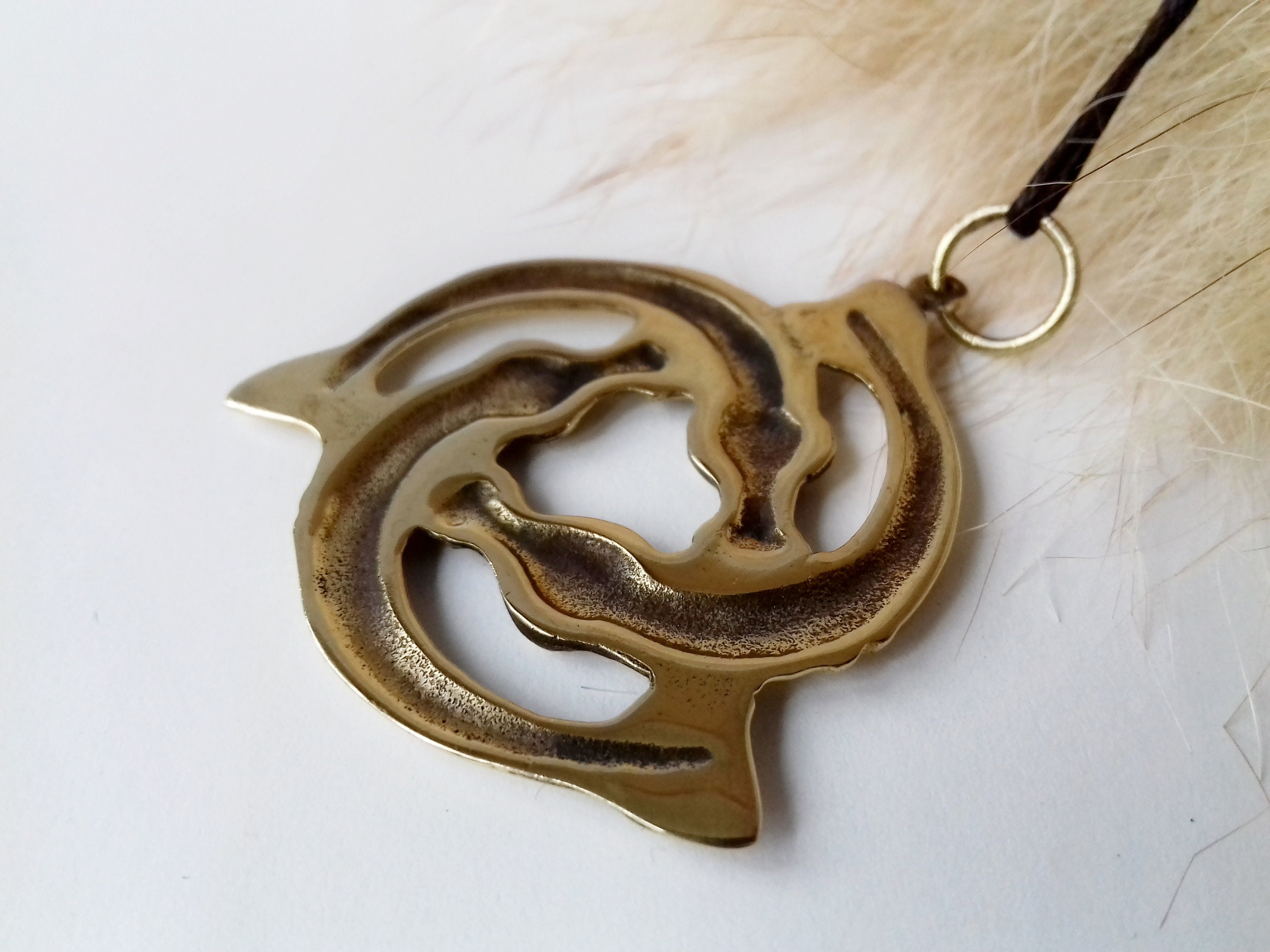 Bronze Fish Necklace, Scythian Replica, Fantasy Pendant, Ancient ...