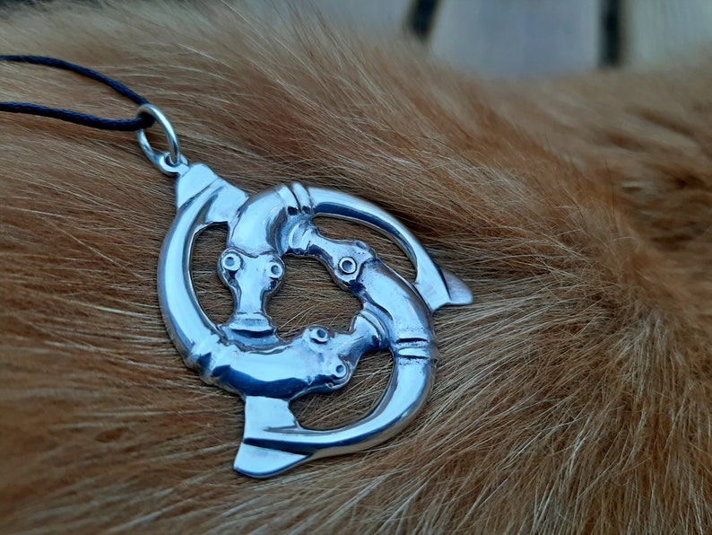 Silver Fish Necklace, Scythian Museum Replica, Fantasy Pendant, Ancient ...