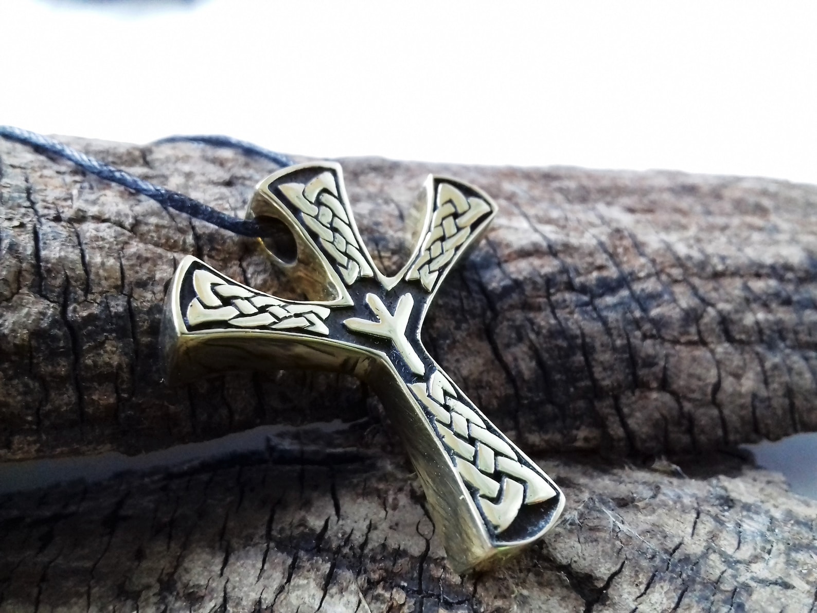 Algiz rune necklace Viking jewelry Occult jewelry Celtic | Etsy