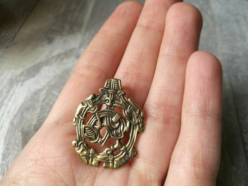 Viking Pendant With Borre Style, Birka, Nordic, Zoomorphic, Replica ...