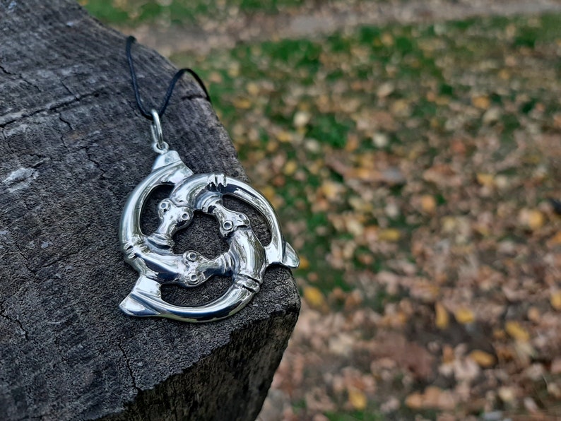 Silver Fish Necklace, Scythian Museum Replica, Fantasy Pendant, Ancient ...