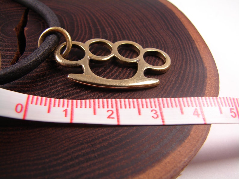 Knuckles pendant Statement necklace Weaponry jewelry Biker | Etsy