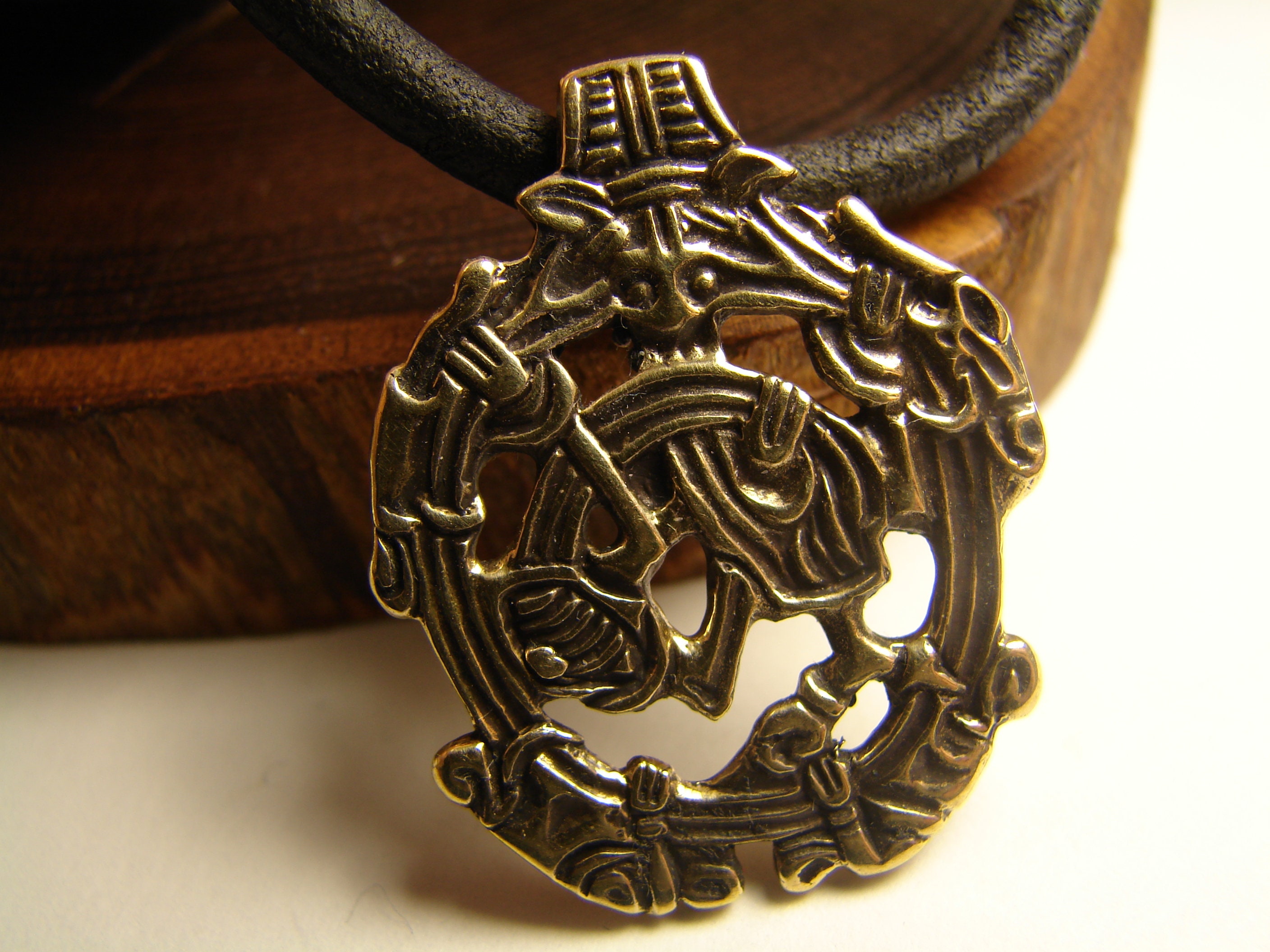 Viking Pendant With Borre Style, Birka, Nordic, Zoomorphic, Replica ...