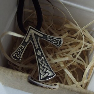 Tyr Rune Pendant, Silver, Viking Amulet, Tiwaz Rune Pendant, Viking ...