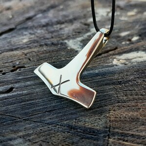 Mjolnir With Rune Pendant, Thor's Hammer, Viking Jewelry, Mjollnir ...