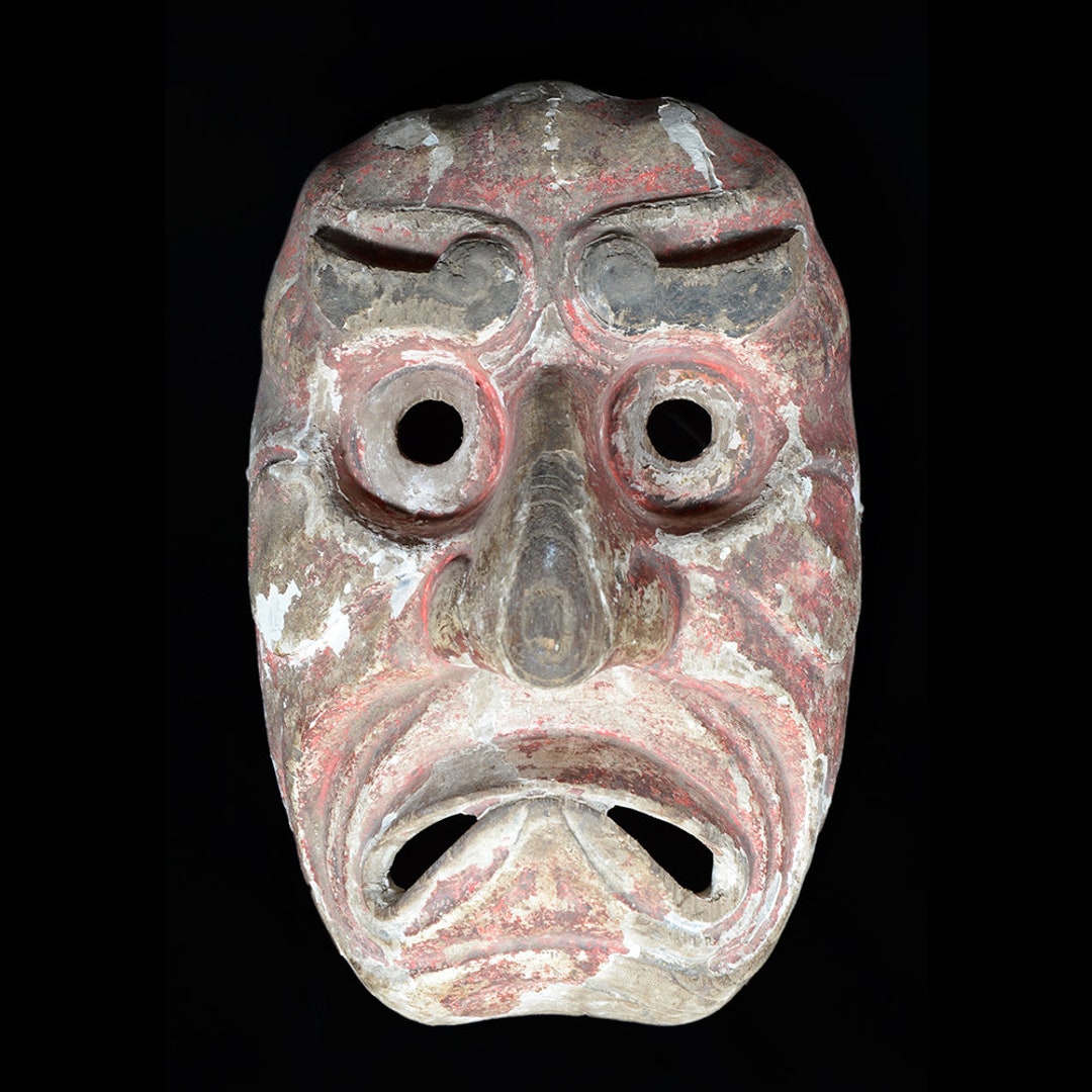 Antique Sanju Bugaku Mask From Japan - Etsy