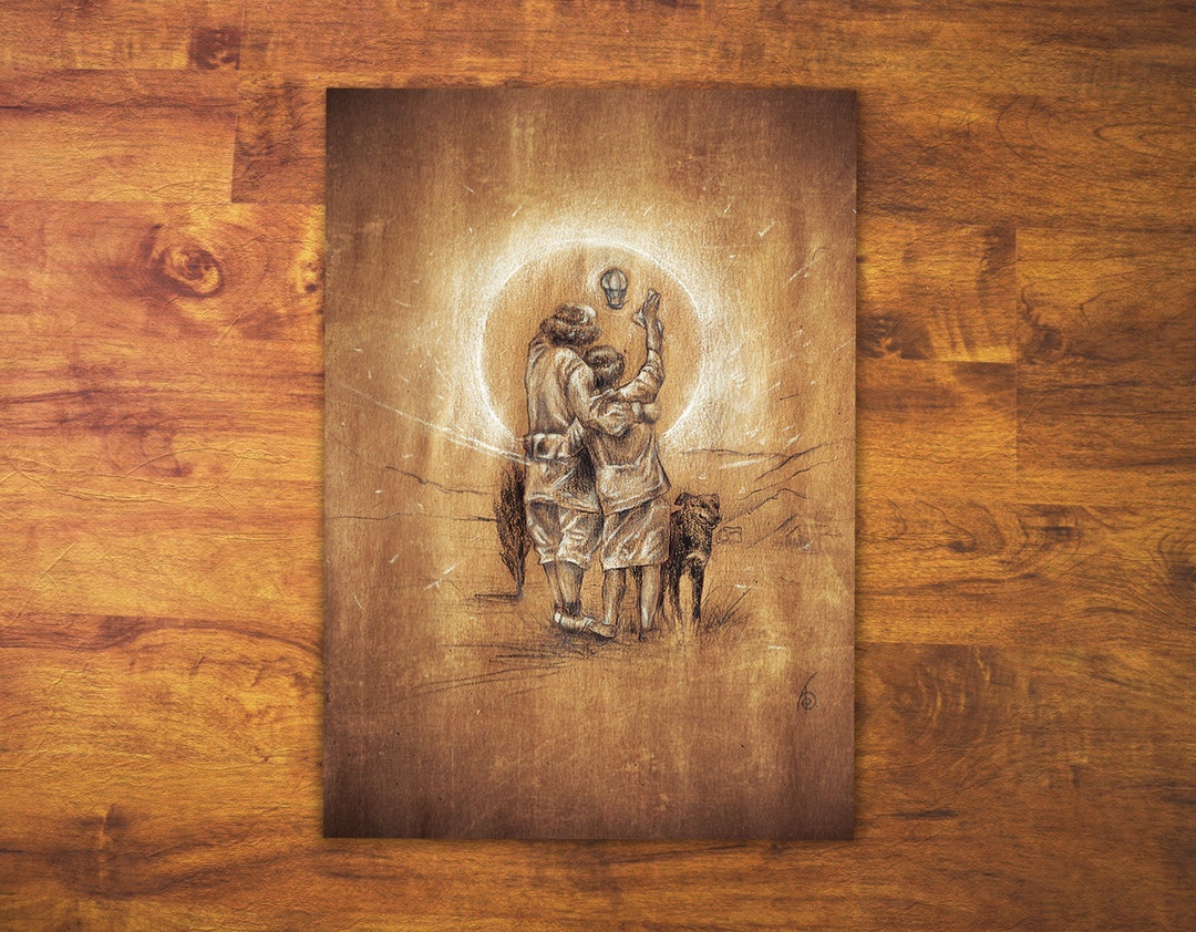 Art Print From Original Drawing disappearing A4 - Etsy